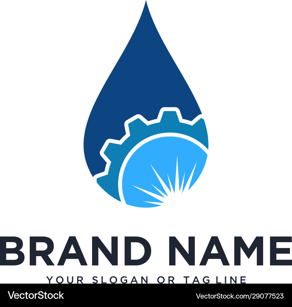 Water repair logo Royalty Free Vector Image - VectorStock