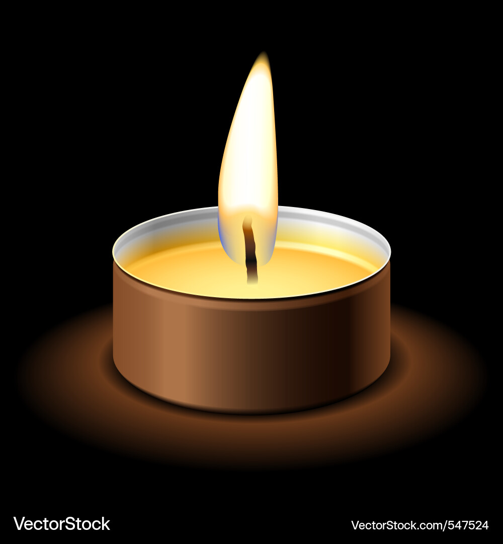 Candle Royalty Free Vector Image - VectorStock