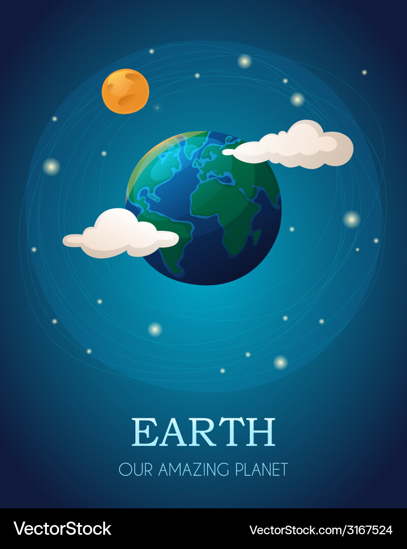 Earth planet Royalty Free Vector Image - VectorStock