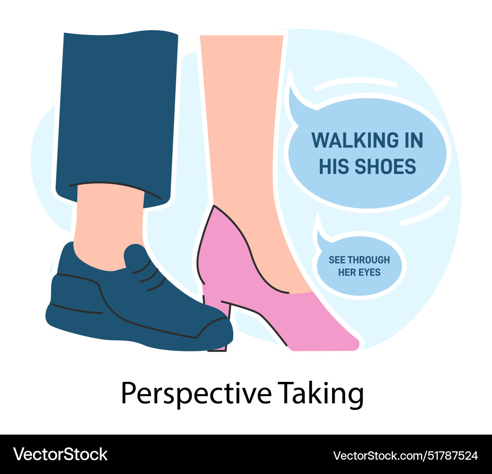 Empathy deep understanding sympathy Royalty Free Vector