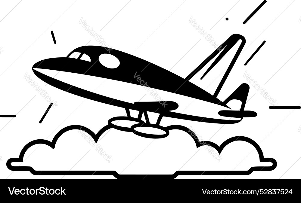 Flight sketches playful aviation design doodle Vector Image