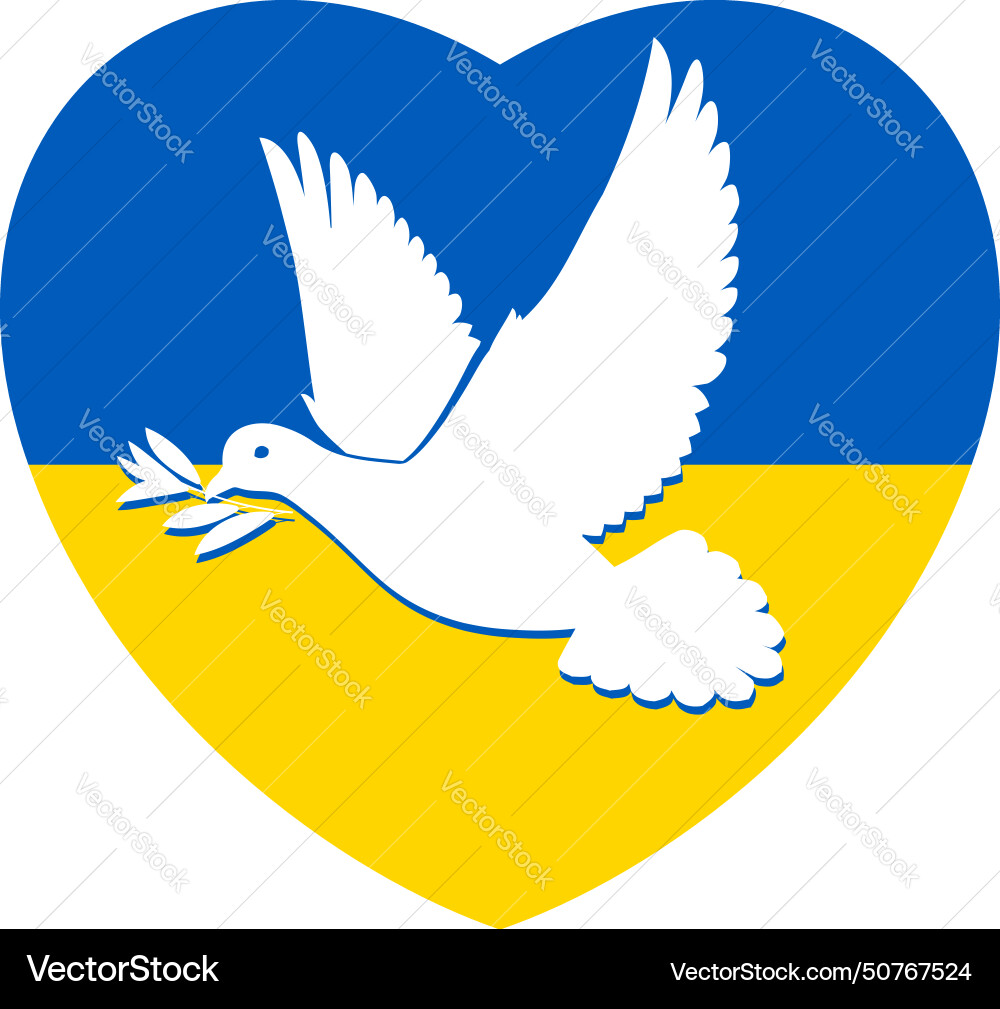 Fly dove Royalty Free Vector Image - VectorStock