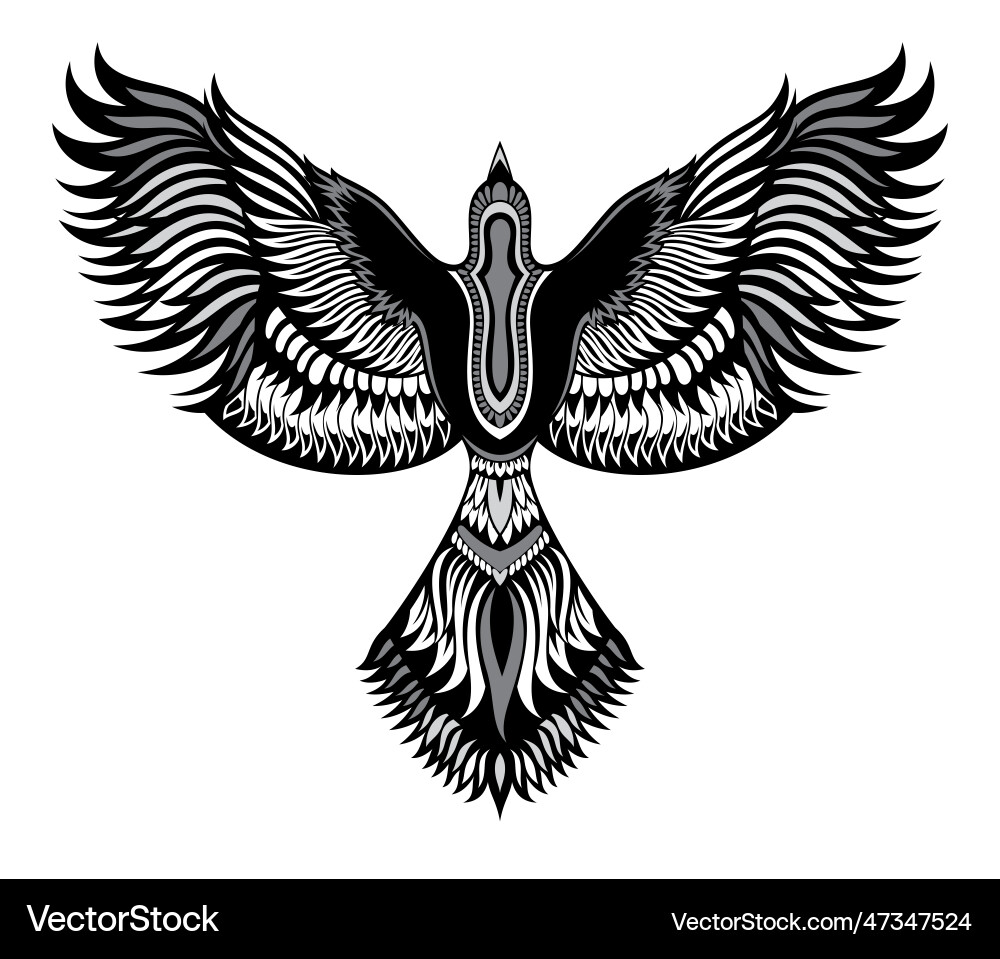 Flying bird Royalty Free Vector Image - VectorStock