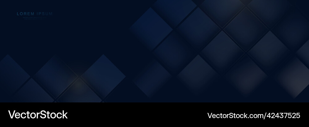 Abstract dark blue geometric background Royalty Free Vector