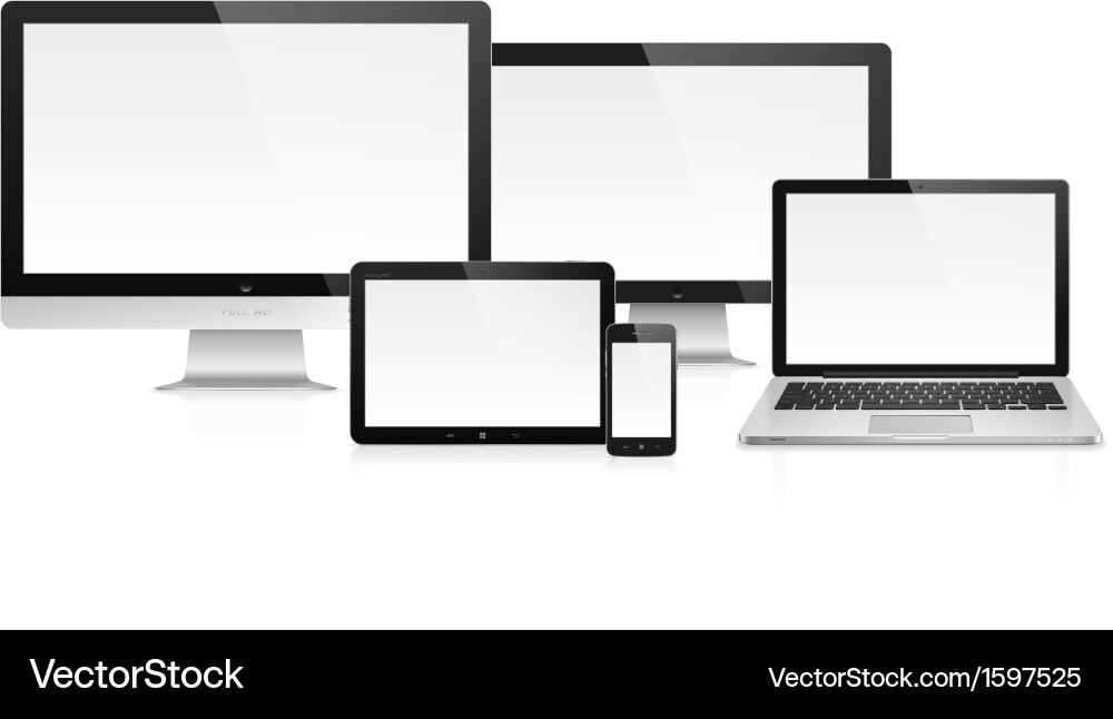 Electronic devices Royalty Free Vector Image - VectorStock