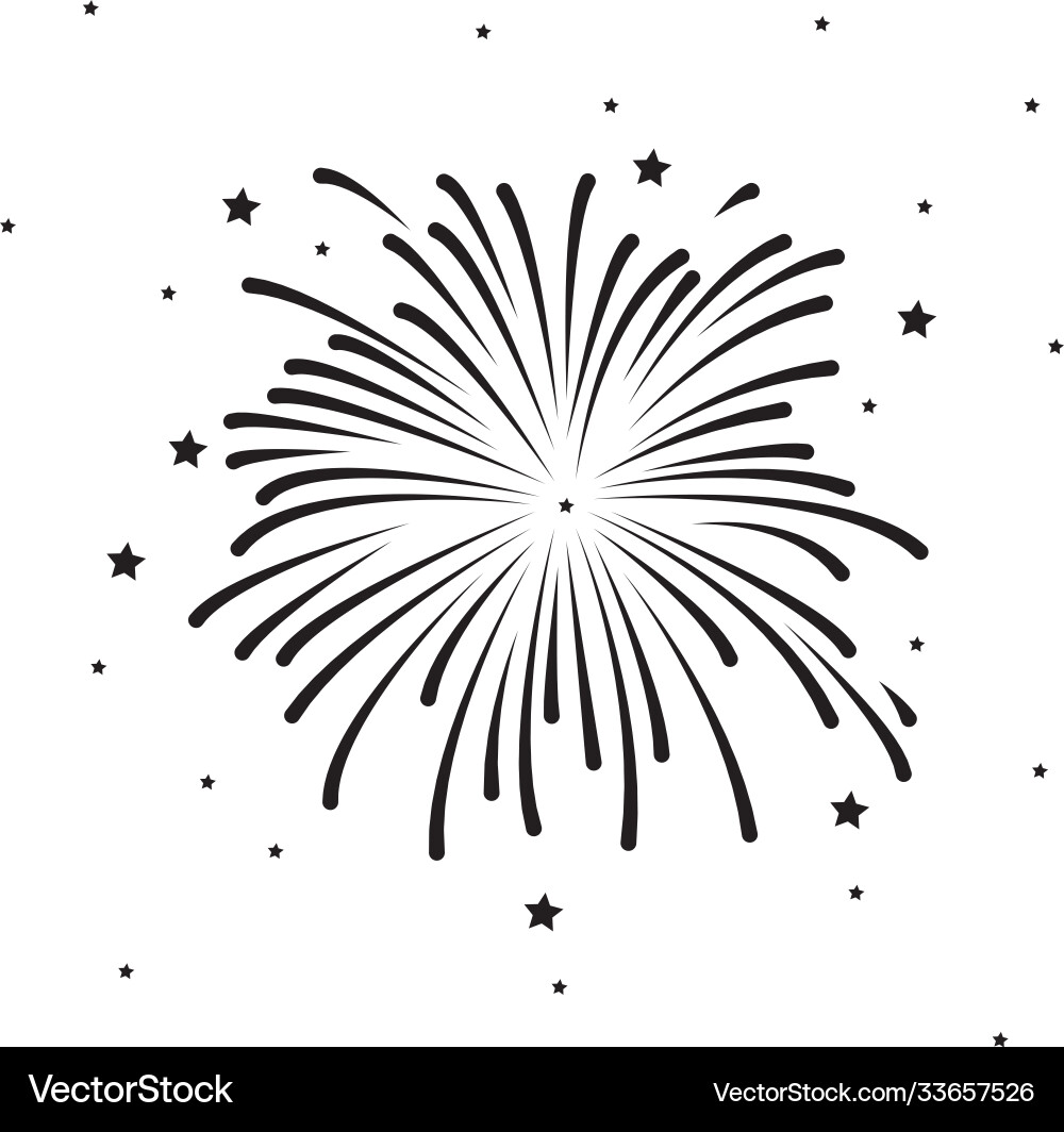 Fireworks template design Royalty Free Vector Image