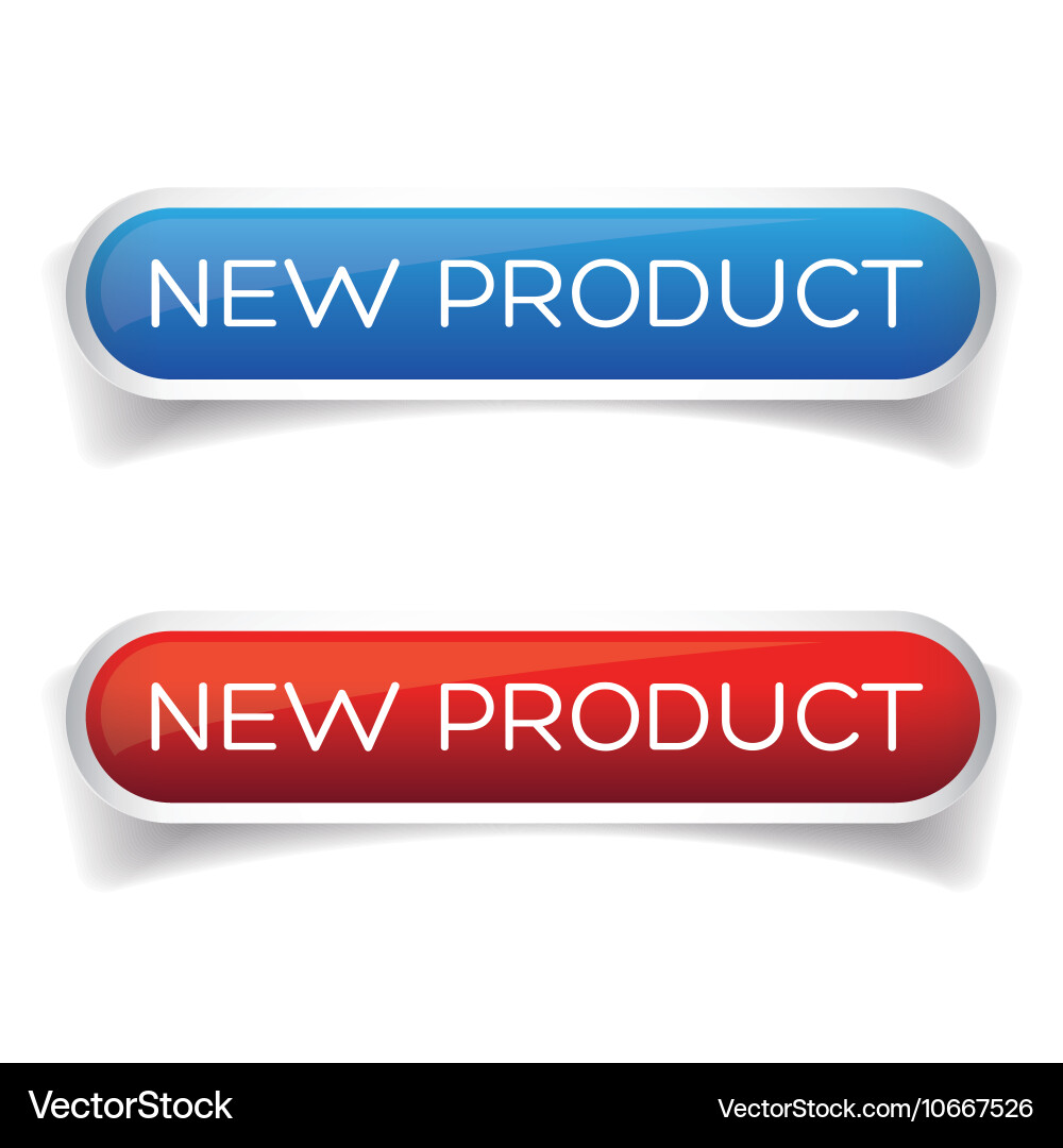 Product Button Set - New Release Royalty Free Vector Image