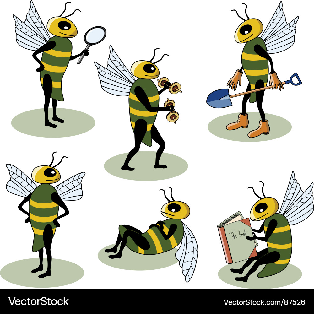 Workout Bee Vector Images (36)
