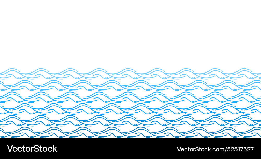 Blue Water Wave Background Royalty Free Vector Image