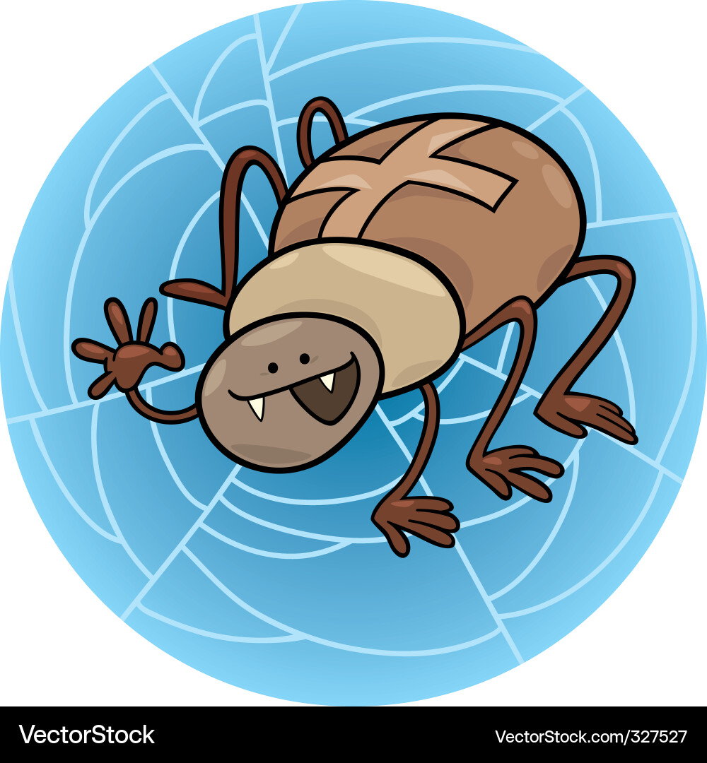 Cartoon spider Royalty Free Vector Image - VectorStock