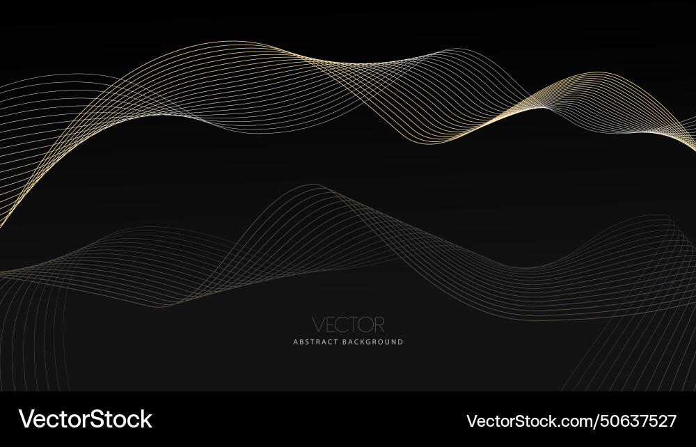 Shiny dynamic light waves Royalty Free Vector Image