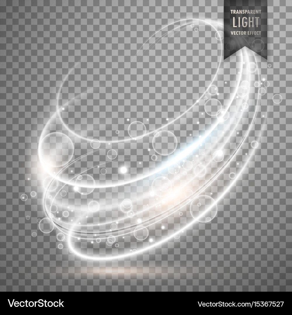 White transparent light effect background Vector Image