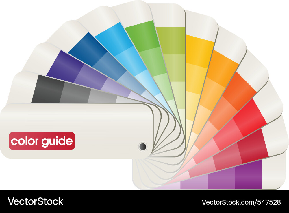 Color guide Royalty Free Vector Image - VectorStock