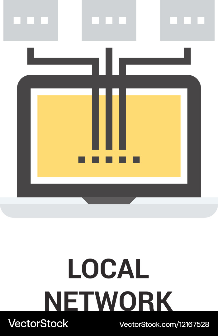 Local area network Royalty Free Vector Image - VectorStock