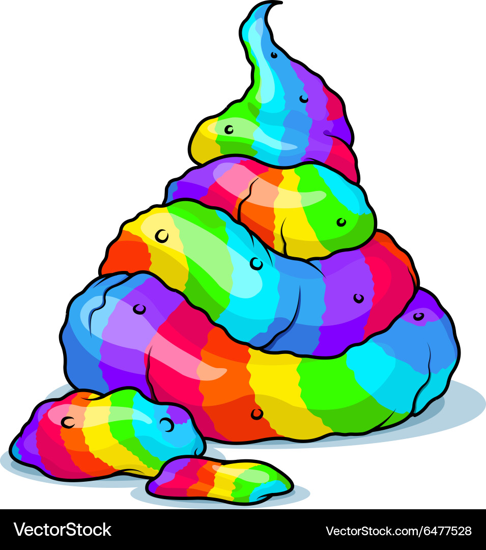 Unicorn Shitting the Rainbow Vector Images (over 100)