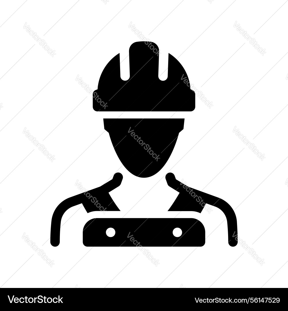 A simple icon that symbolizes laborer Royalty Free Vector