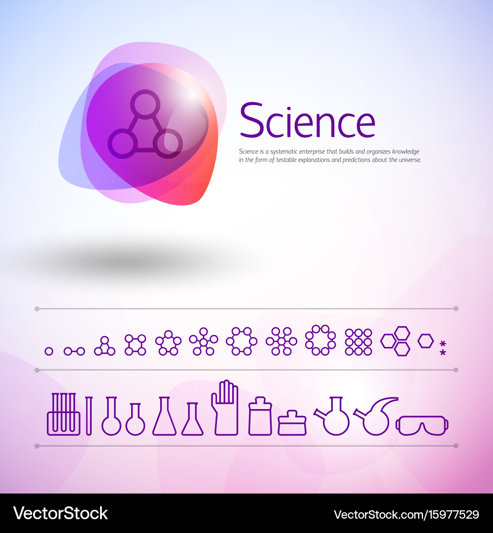 Chemistry icons background Royalty Free Vector Image