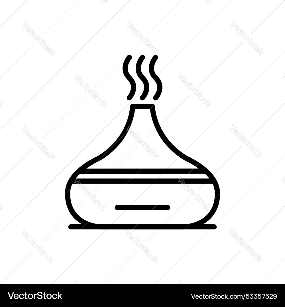 Diffuser icon set scent reed aromatherapy symbol Vector Image