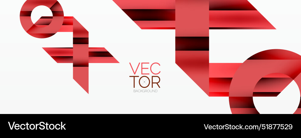 Geometric diagonal line and circle shape wide Vector Image