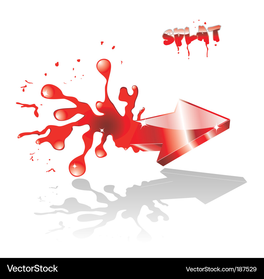 Liquid arrow Royalty Free Vector Image - VectorStock