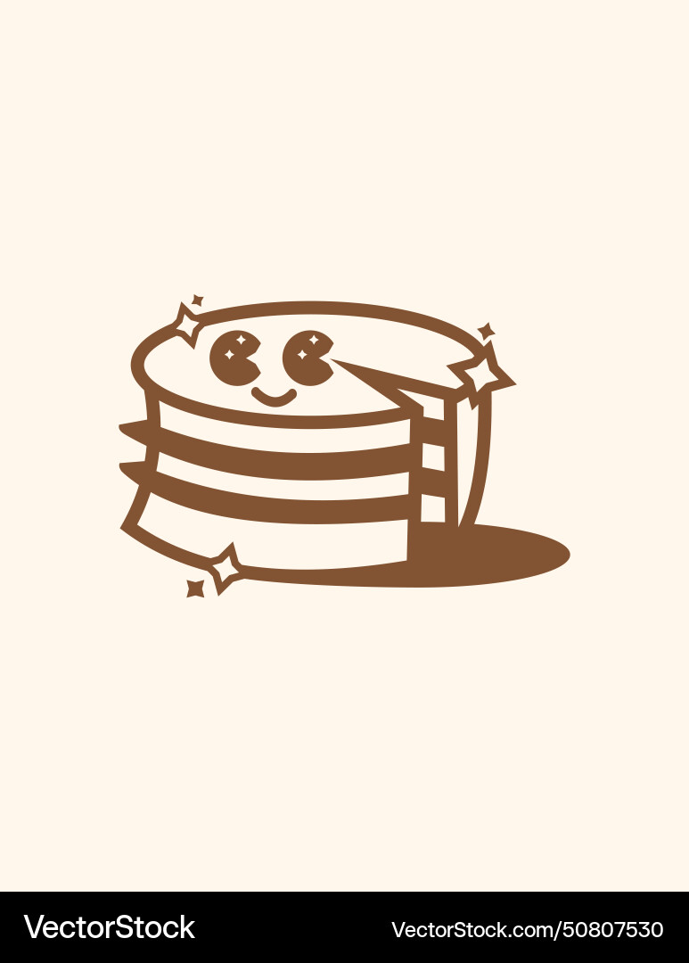 Happy cookies logo Royalty Free Vector Image - VectorStock