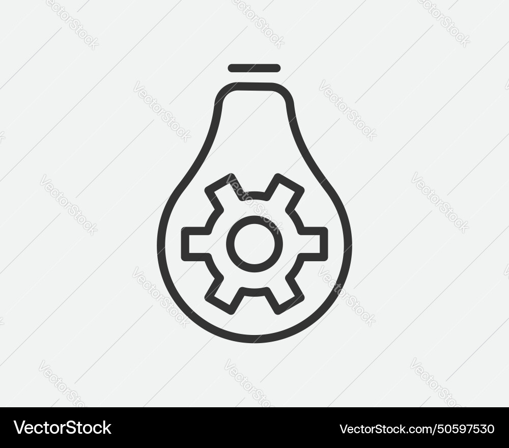 Light dimmer icon line trendy design electricity Vector Image