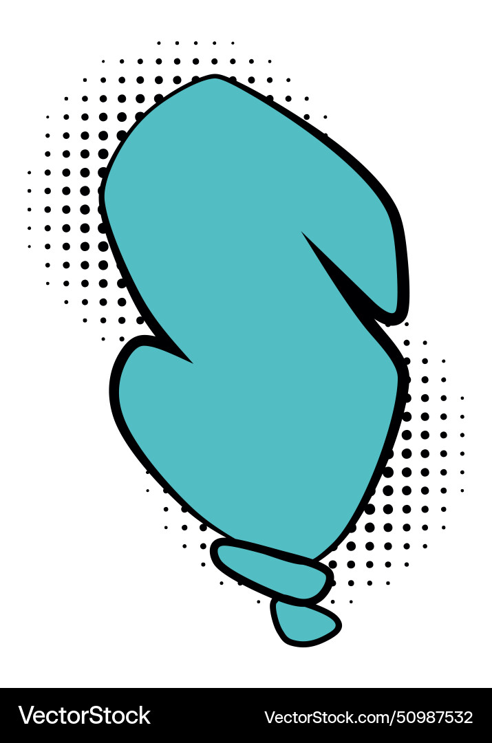 Comic style speech bubble balloon Royalty Free Vector Image