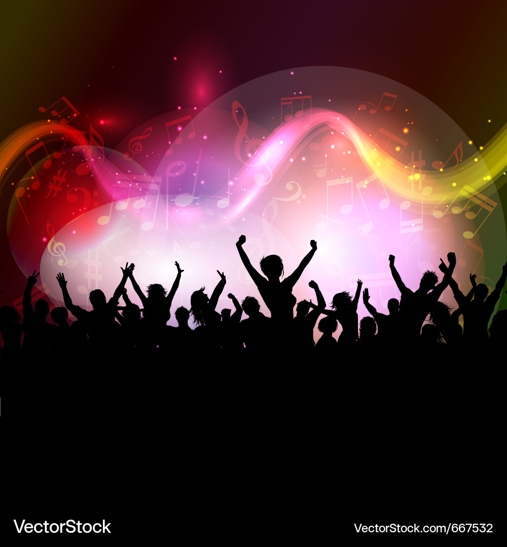 Excited audience Royalty Free Vector Image - VectorStock