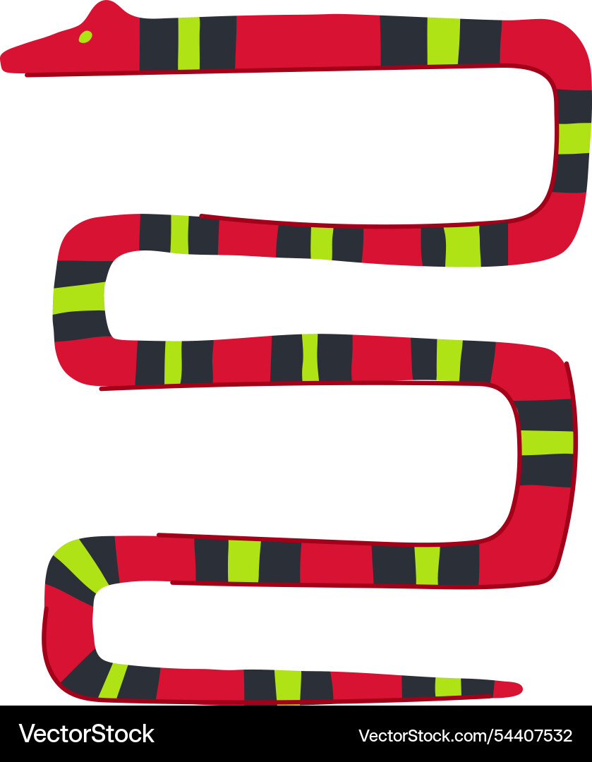 Python snake oriental cartoon Royalty Free Vector Image