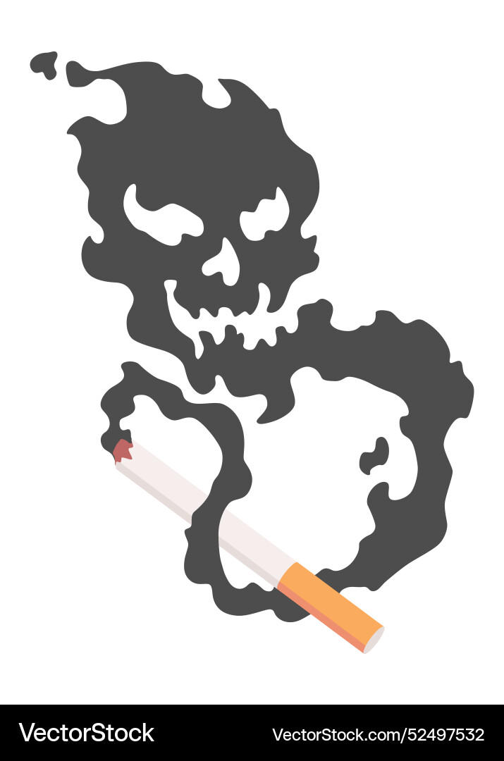 Smoking dangers icon awareness about Royalty Free Vector