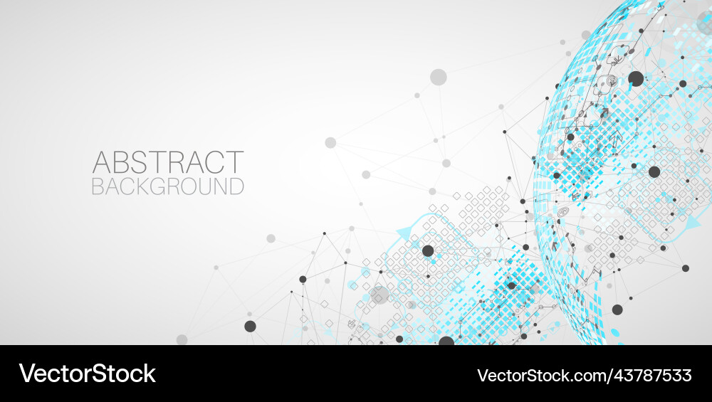 Hi-tech digital technology and engineering theme Vector Image