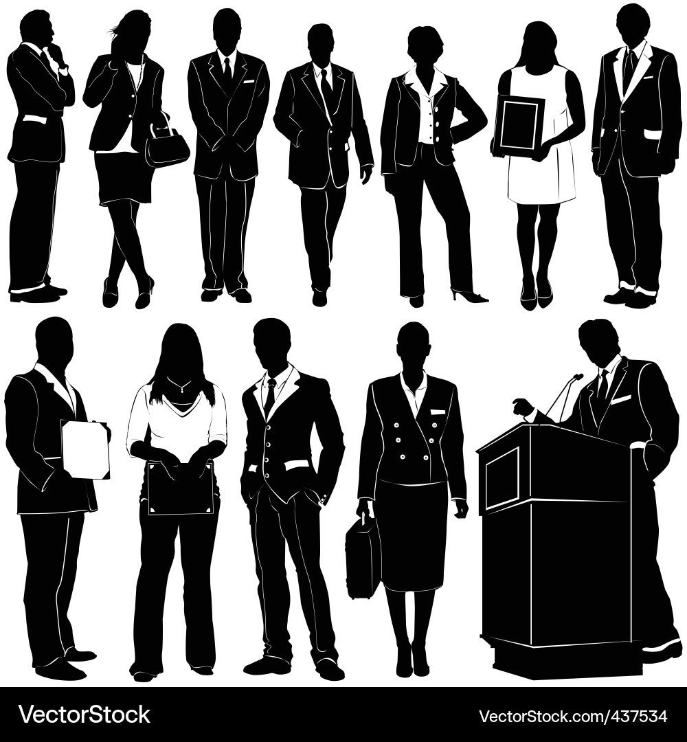 Business people Royalty Free Vector Image - VectorStock