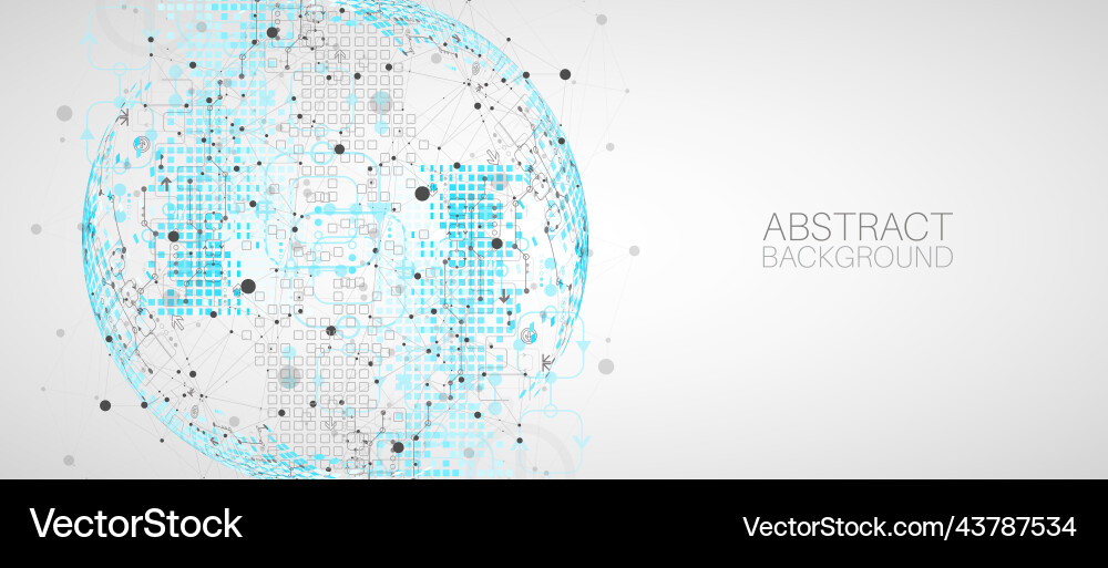 Hi-tech digital technology and engineering theme Vector Image