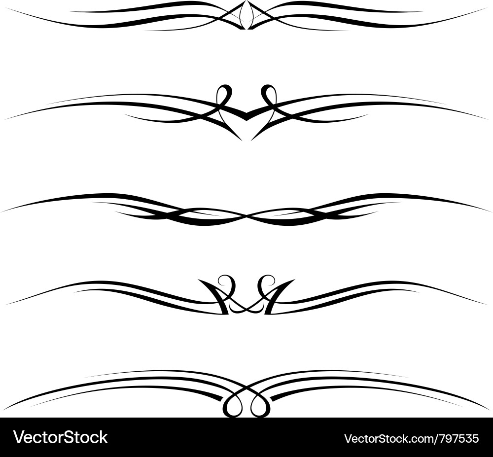 Decorative elements Royalty Free Vector Image - VectorStock