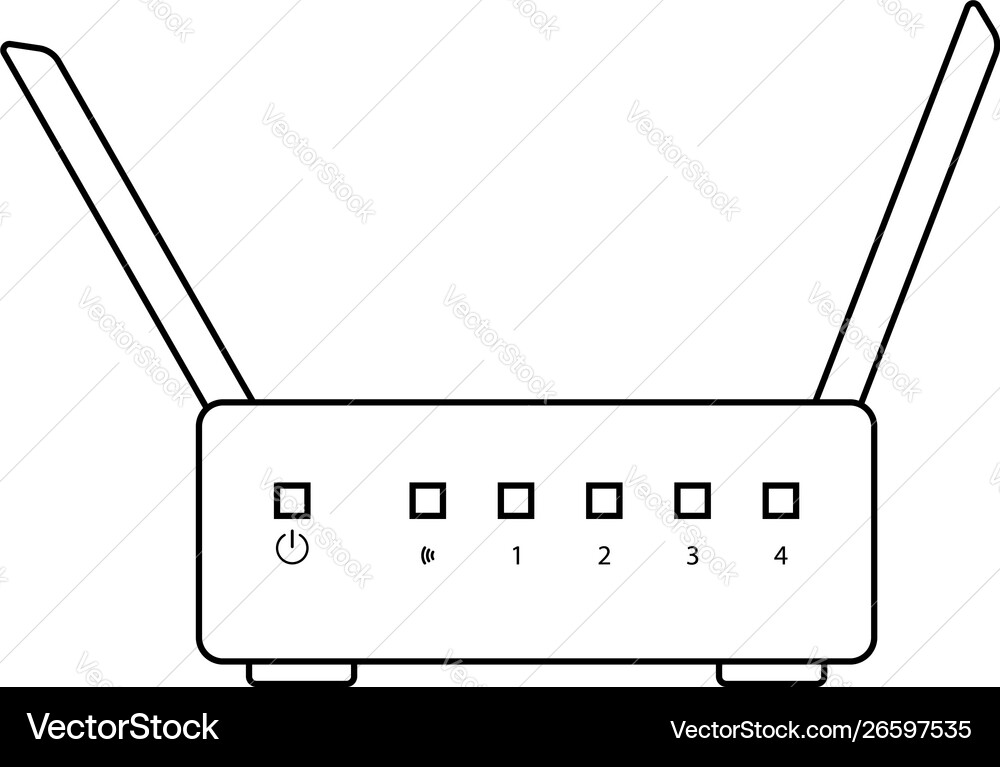 Wi-fi router icon Royalty Free Vector Image - VectorStock