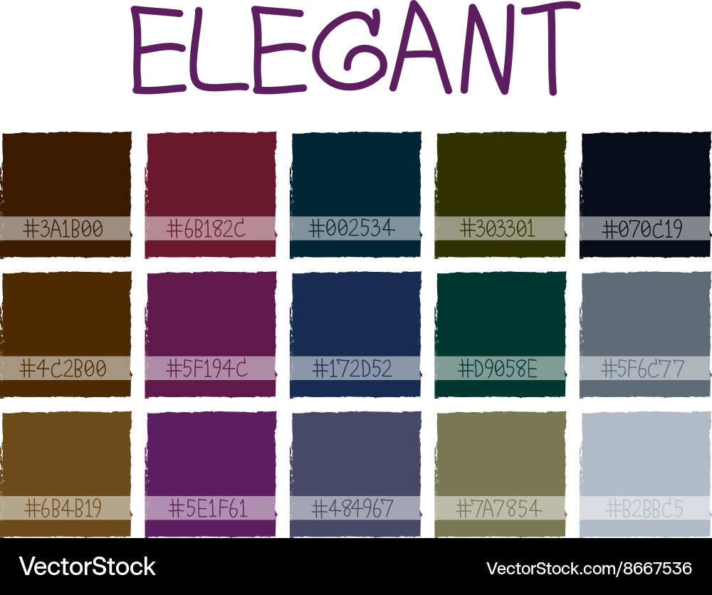 Elegant color tone Royalty Free Vector Image - VectorStock