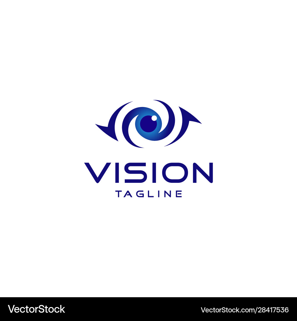 Modern Eye Logo - Vision Royalty Free Vector Image