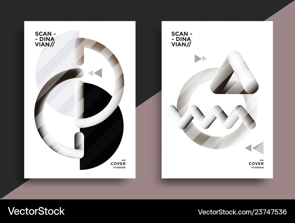 Printable scandinavian poster Royalty Free Vector Image