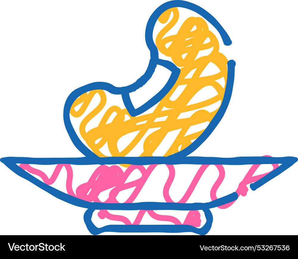 Soy bean on plate icon doodle Royalty Free Vector Image