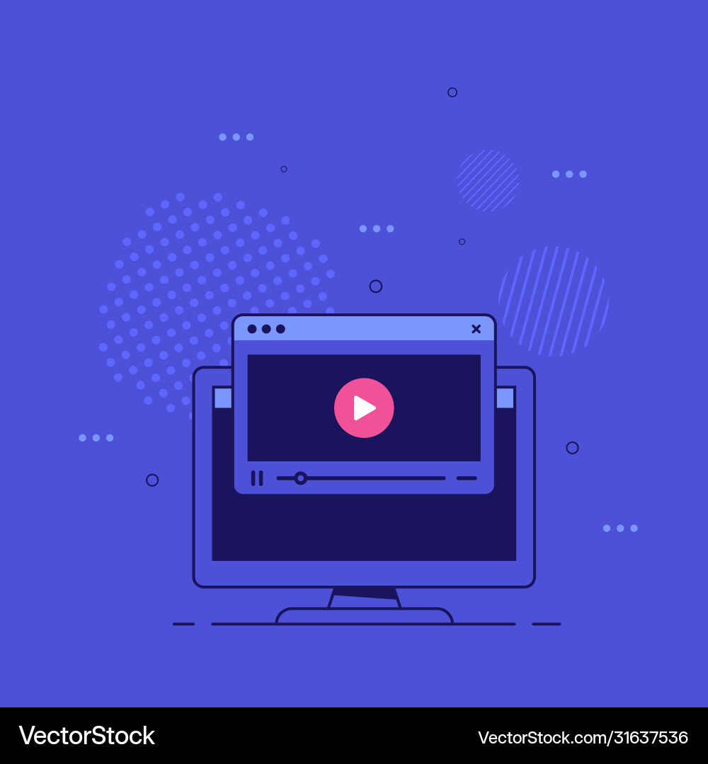 Video chat Royalty Free Vector Image - VectorStock