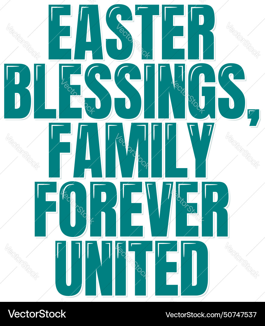 Easter blessings lettering design Royalty Free Vector Image