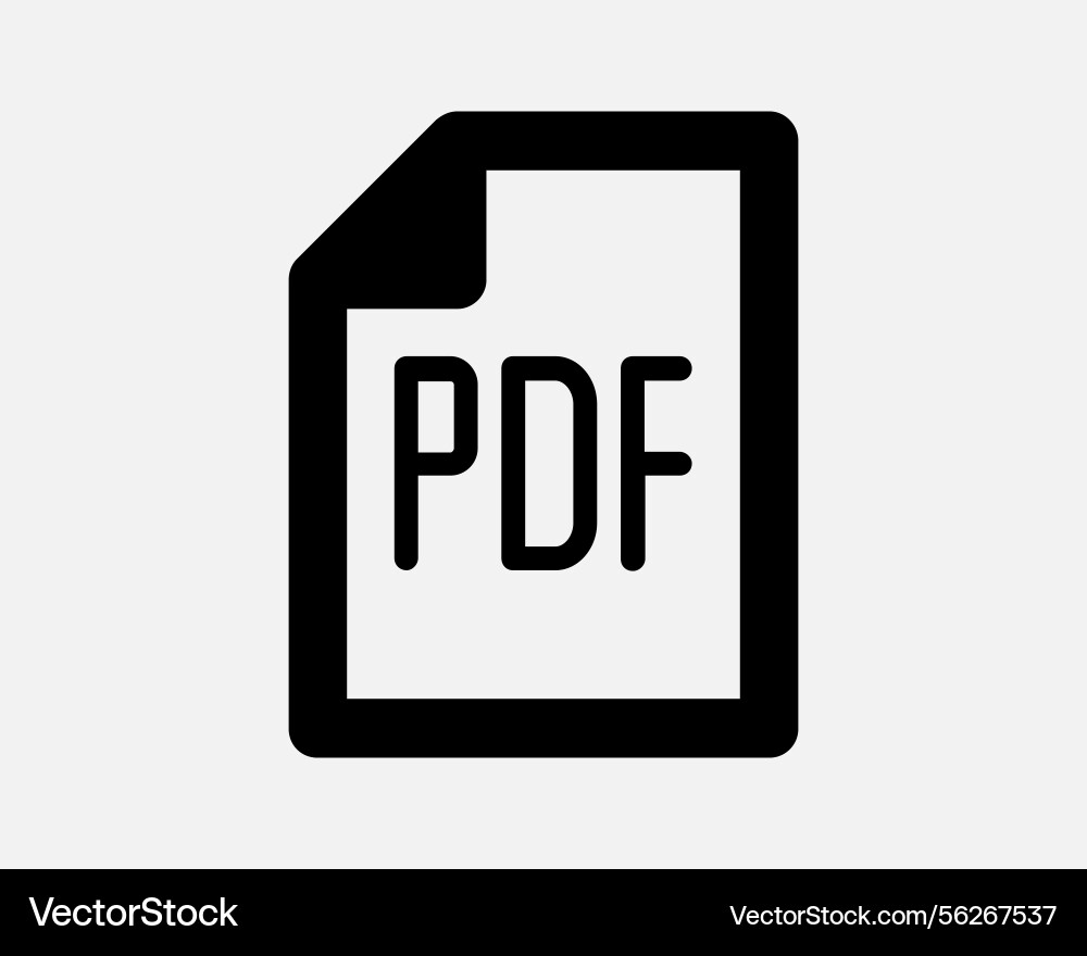 Pdf document icon Royalty Free Vector Image - VectorStock