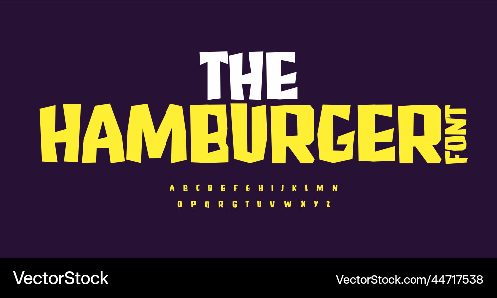 Chubby Cartoon Alphabet Font Royalty Free Vector Image