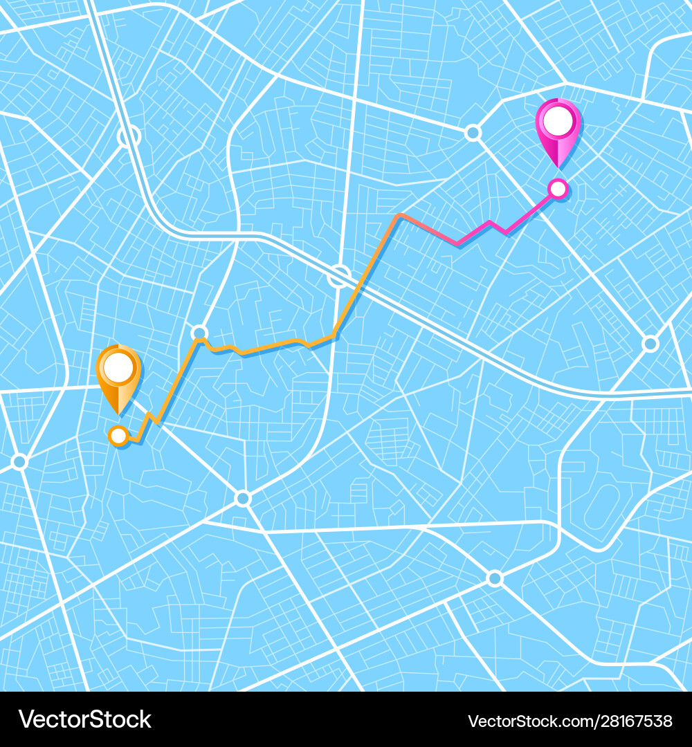 City map navigation Royalty Free Vector Image - VectorStock