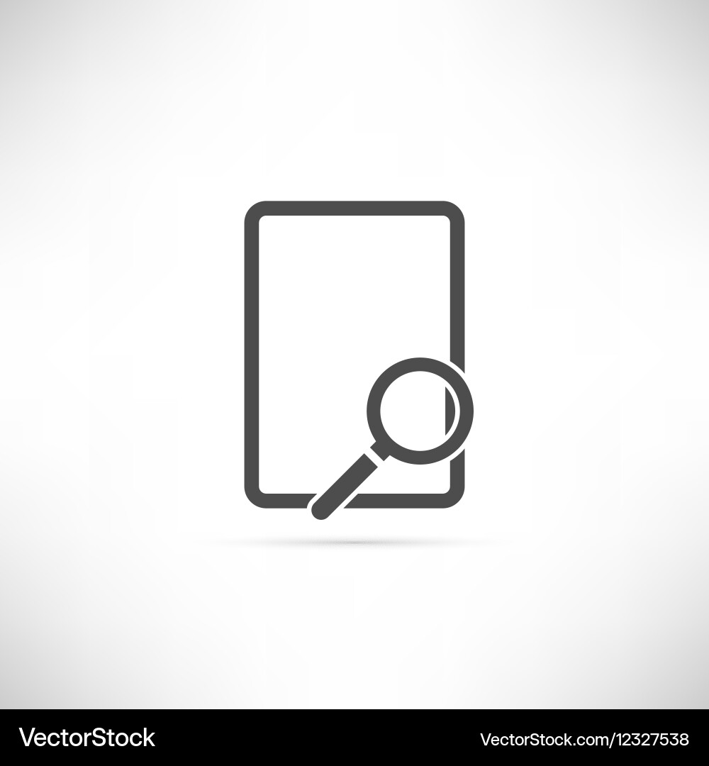 Empty find icon Royalty Free Vector Image - VectorStock