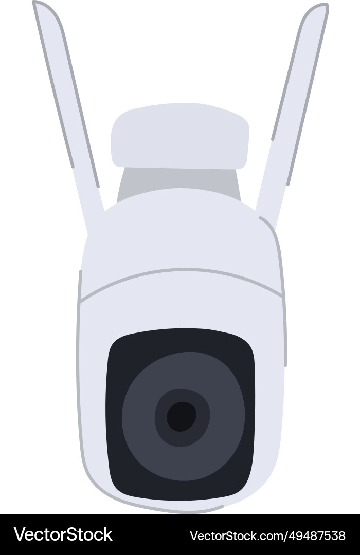Surveillance ip camera cartoon Royalty Free Vector Image