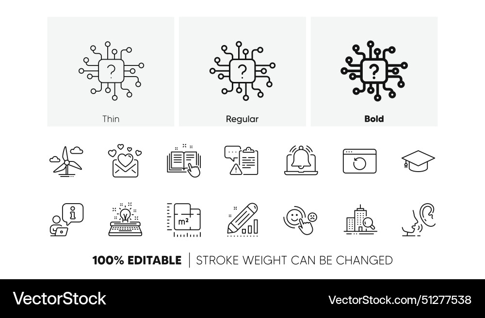 Windmill turbine floor plan and interview line Vector Image