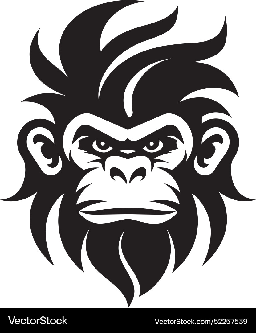 Ape and monkey love under the moonlight s radiant Vector Image