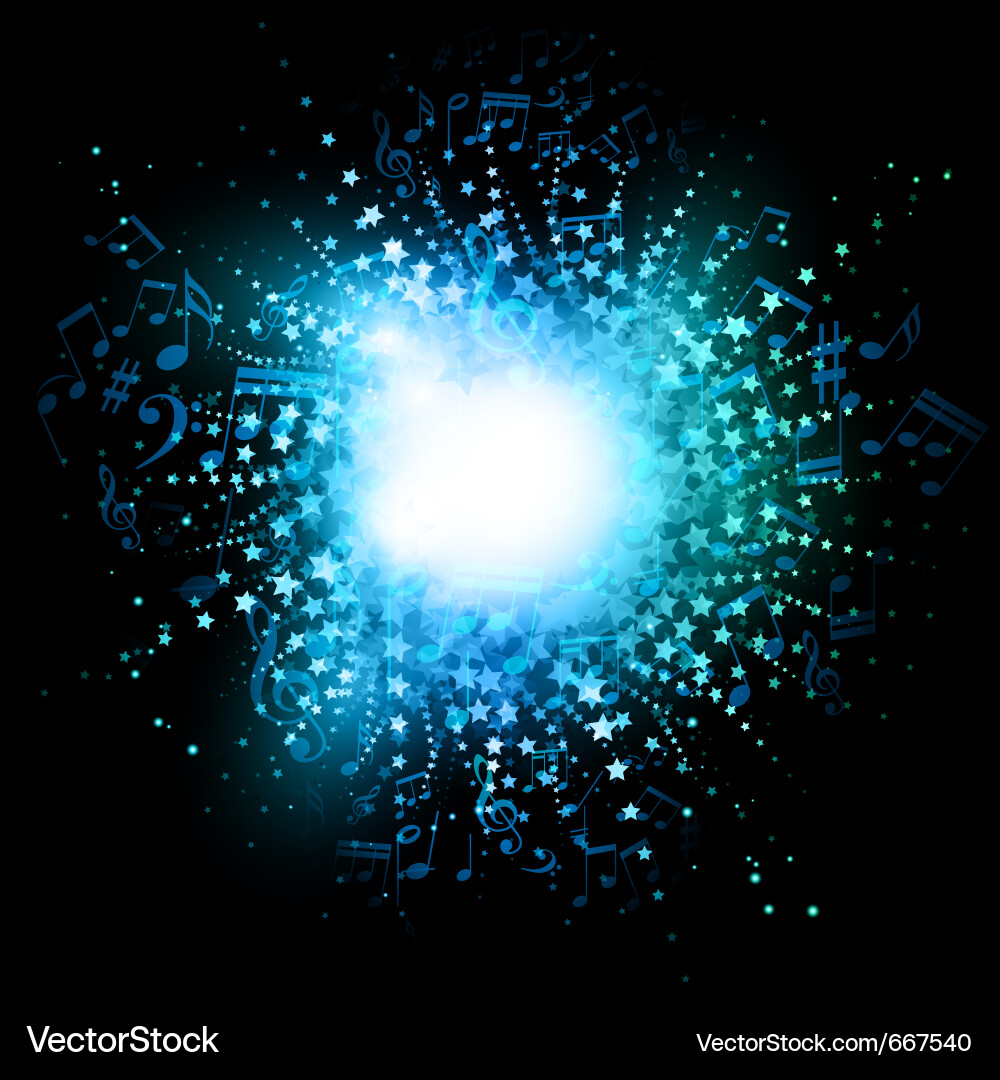 Abstract music notes Royalty Free Vector Image