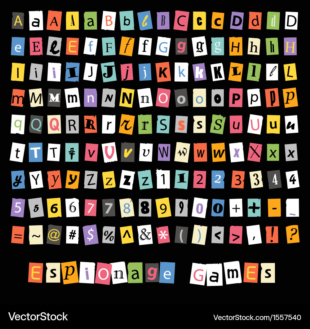 Different sign and symbols on paper sheets Vector Image